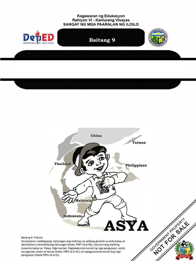 Fil 9 Q1-WK1 Aralin 1 | PDF