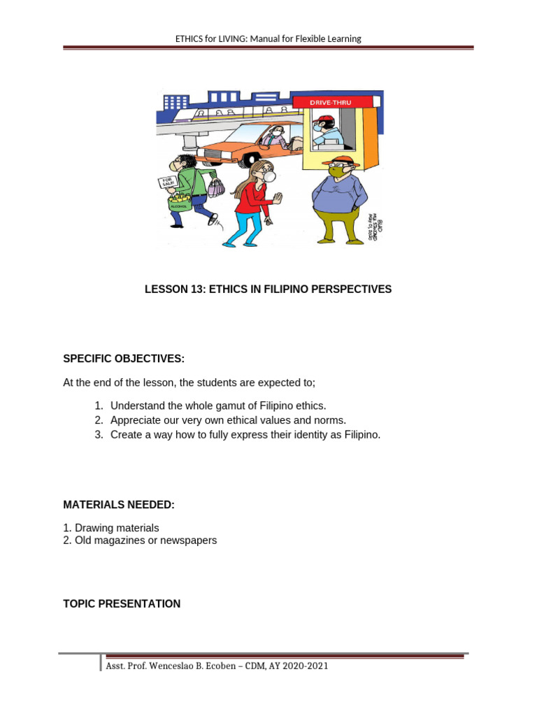 Filipino Ethics and Values Explained | PDF | Morality | Philippines