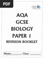AQA GCSE Biology Paper 1 Topics List | PDF | Biology | Bacteria
