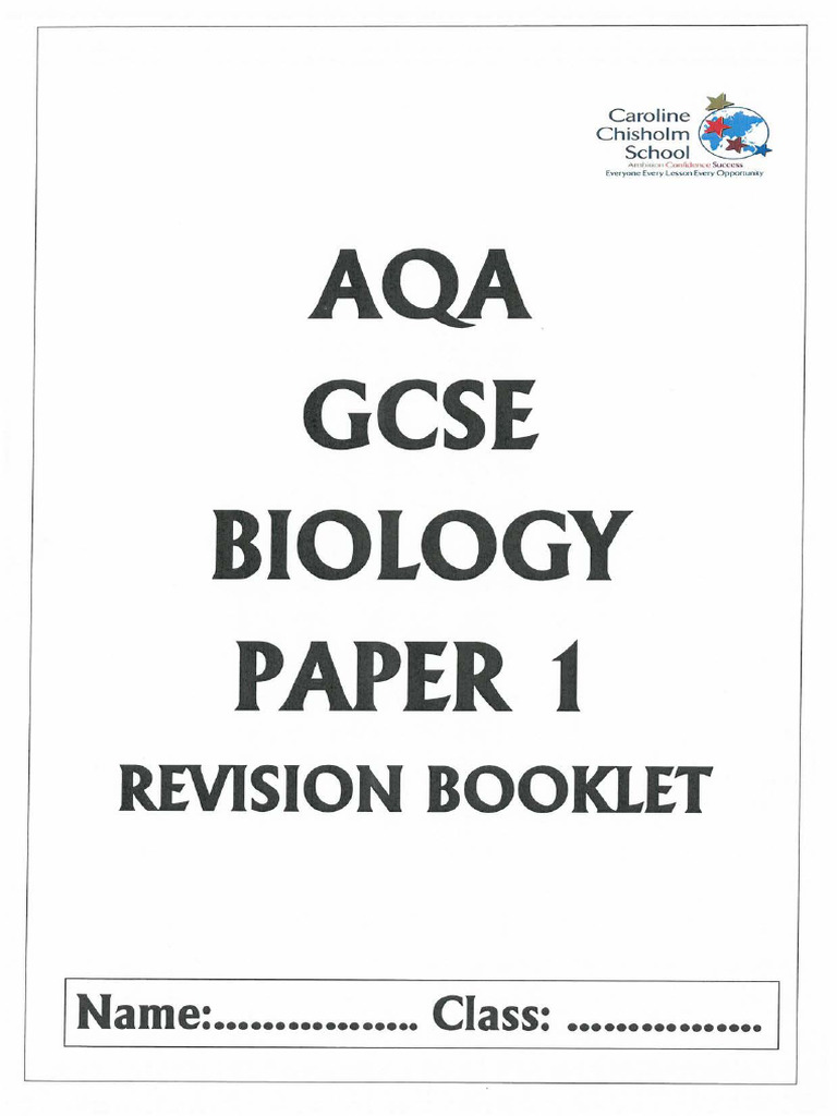 AQA GCSE Biology Paper 1 Revision Booklet Resize.357663133 | PDF