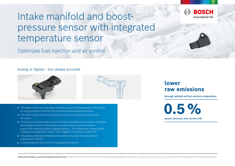 Boost Pressure Sensor Functionality | PDF