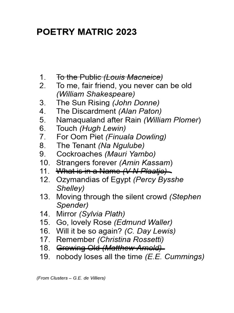 BOOKLET All Poems - Docx1 | PDF