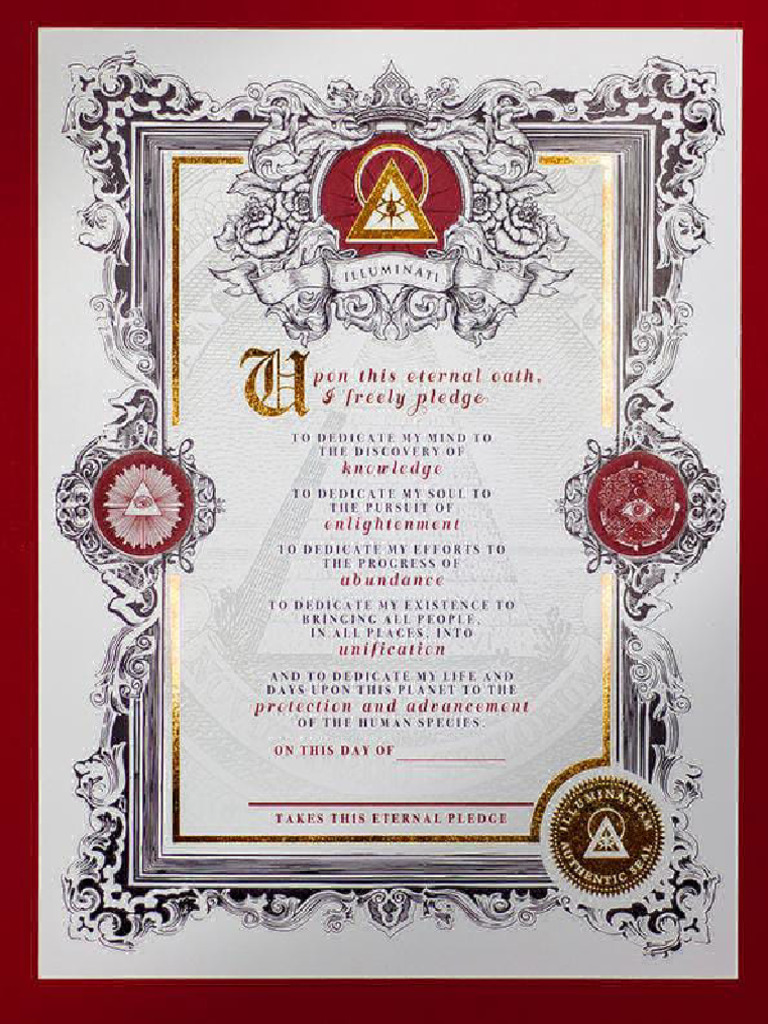 Eternal Oath Form | PDF