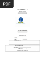 Contoh Cover Tugas Tutorial UT | PDF