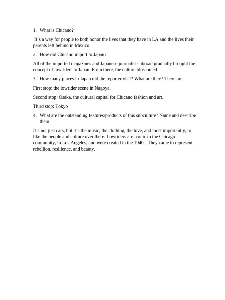 What Is Chicano | PDF