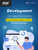 Development Class 10 Notes | PDF