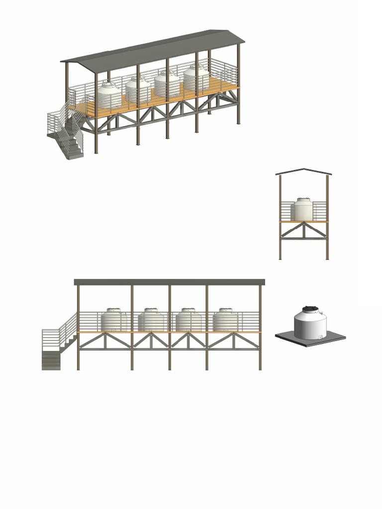 Tanque Elevado - Plano - A-01 - Tanque Elevado | PDF