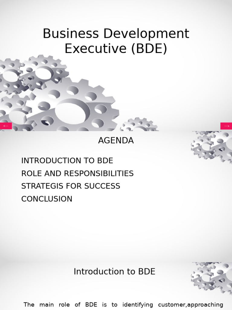 BDE Roles and Responsibilities Overview | PDF