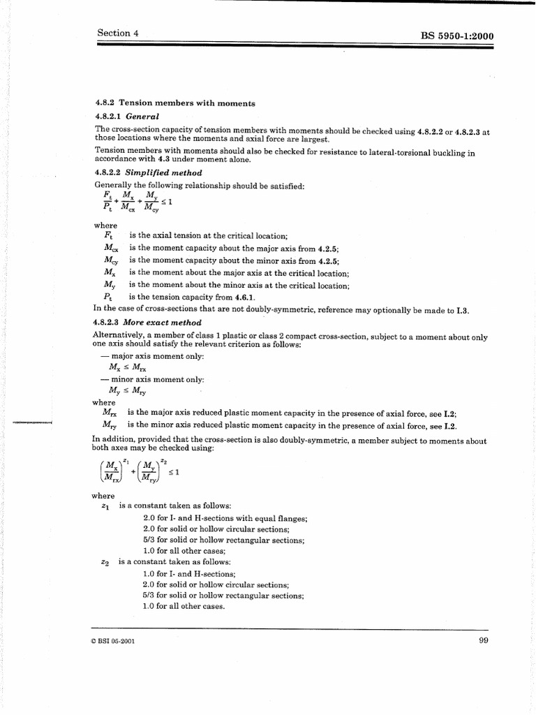 BS 5950-1-2000 Structural Use of Steelwork - Part108 | PDF