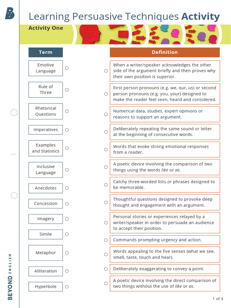 Mastering Persuasive Techniques Guide | PDF | Metaphor
