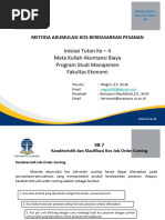 Modul 4 Job Order Costing | PDF