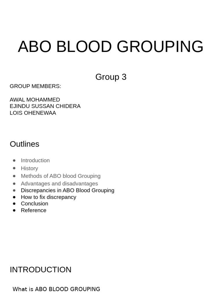 Methods of ABO Blood Grouping1 | PDF | Blood Type | Blood