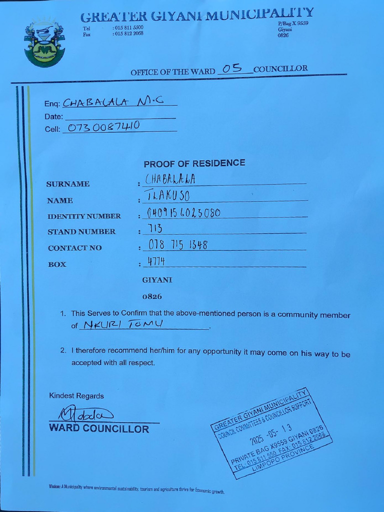 PDF Scanner Proof of | PDF