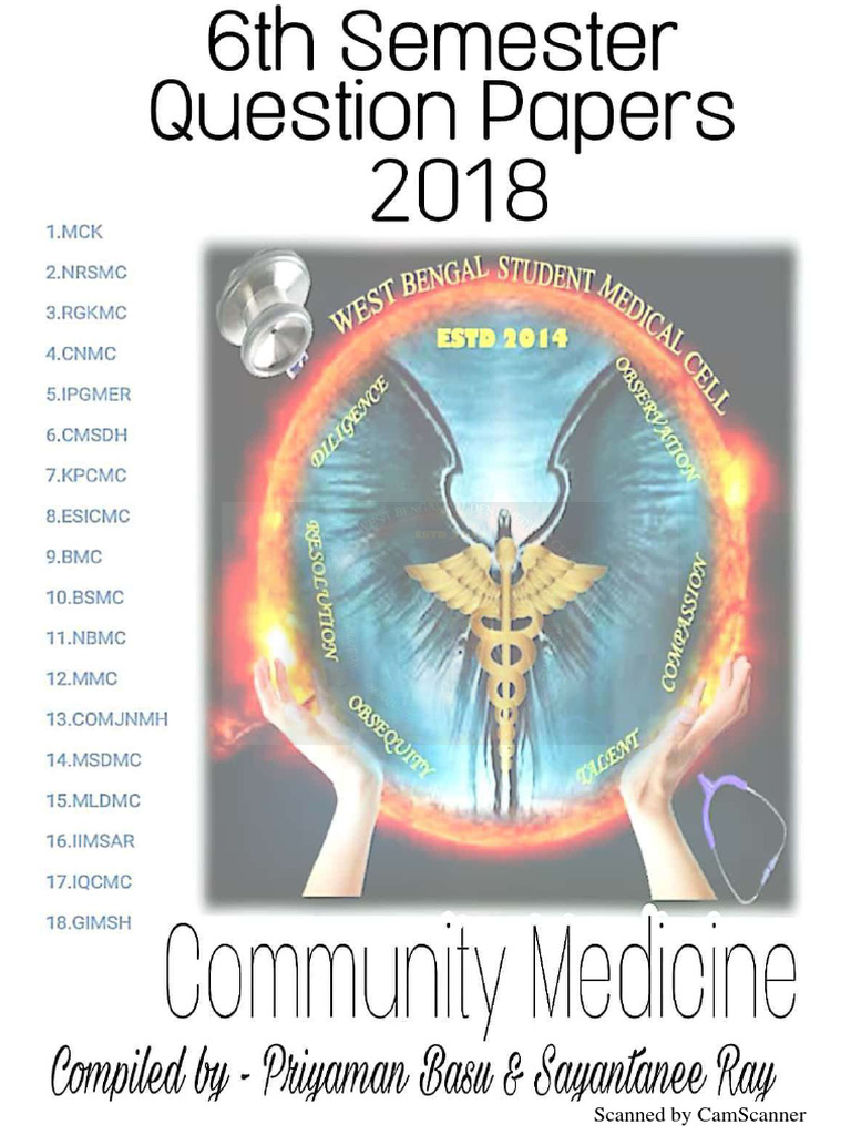 PSM 6th Sem 2018 | PDF | Health Sciences