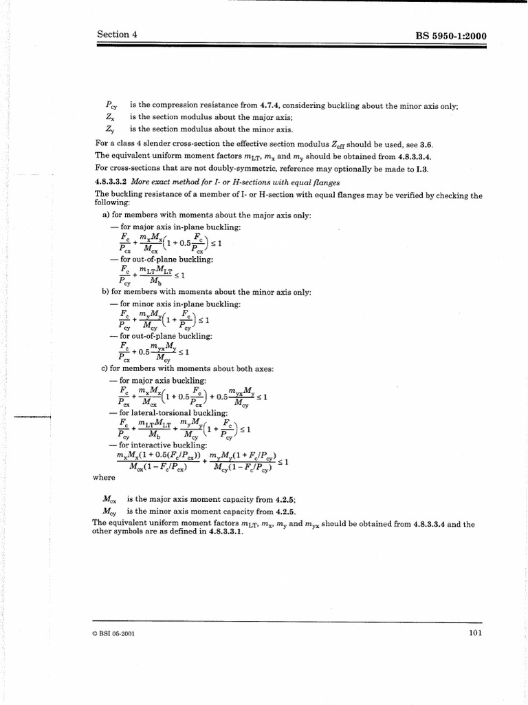 BS 5950-1-2000 Structural Use of Steelwork - Part110 | PDF