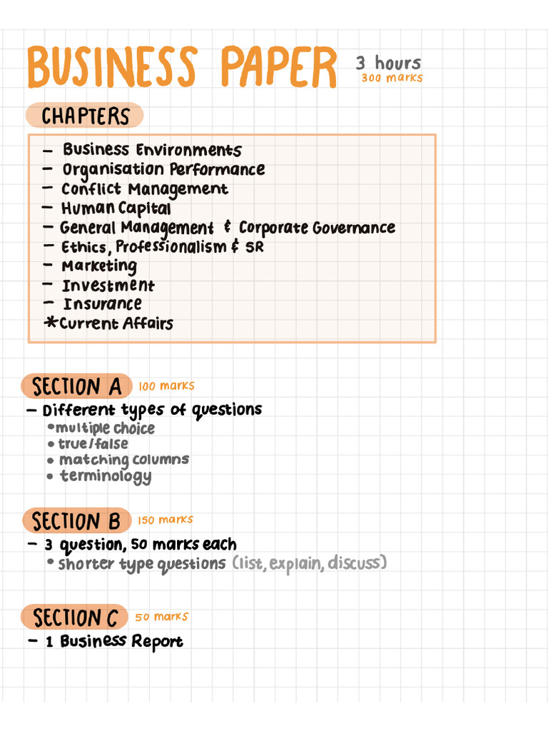 Business Ieb Notes Grade 12 | PDF