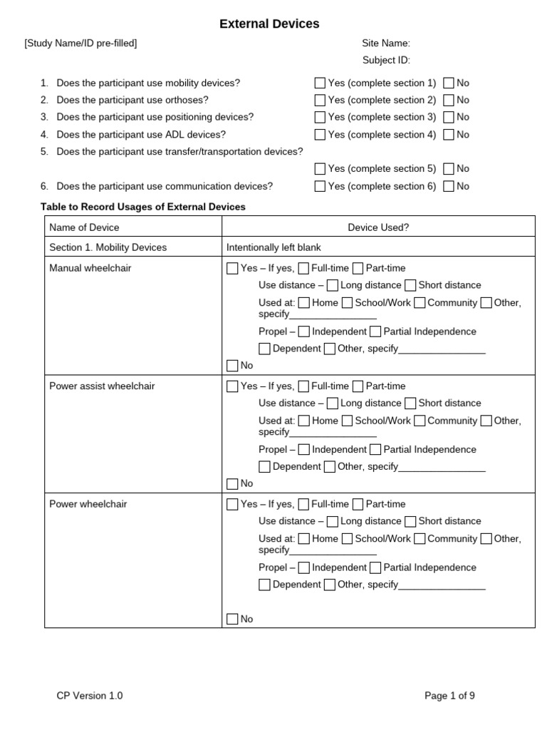 F2691 External Devices CP | PDF | Hand | Limbs (Anatomy)