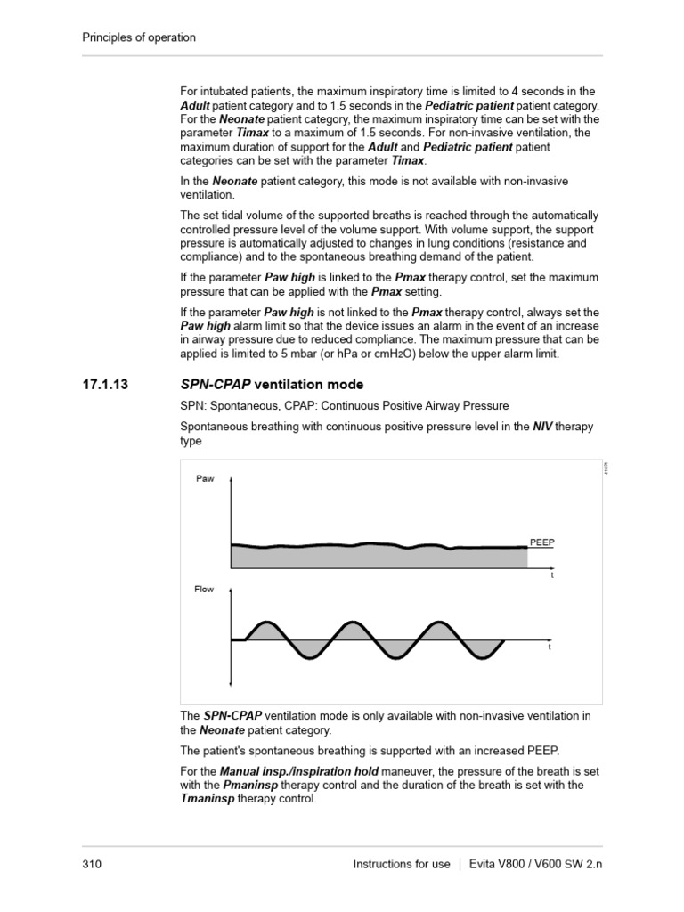 IFU Evita V600 en Trang 310 | PDF | Clinical Medicine | Respiratory System