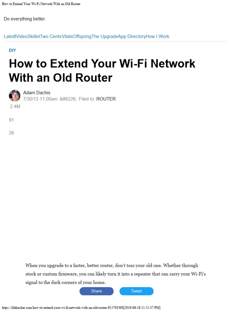 How To Connect Two Routers | PDF | Wi Fi | Router (Computing)
