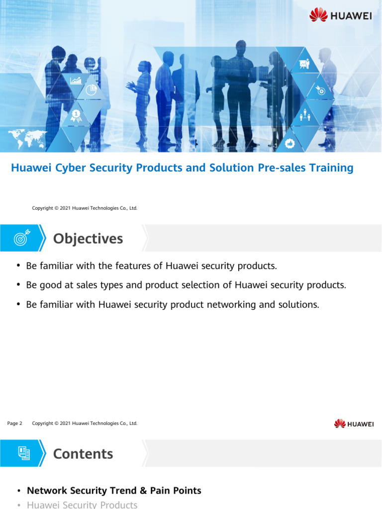 07 Huawei Cyber Security Products and Solution Pre-Sales Training-2021 ...