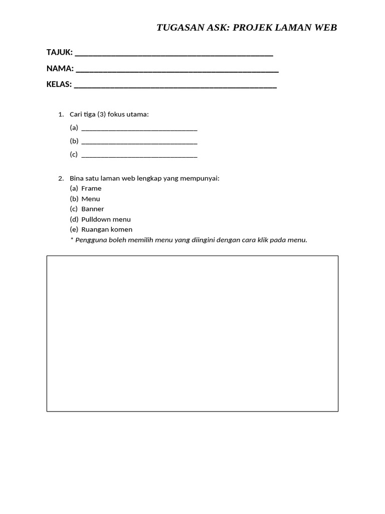 Tugasan ASK T1 Cuti Penggal 3 | PDF