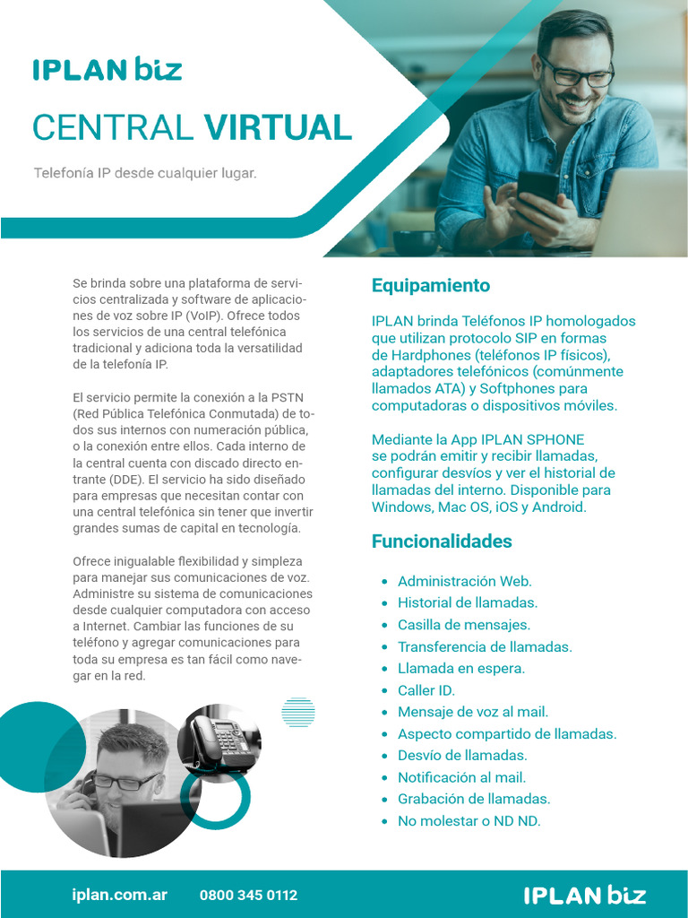 Central Virtual Iplan Biz | PDF | Voz sobre IP | Central telefónica
