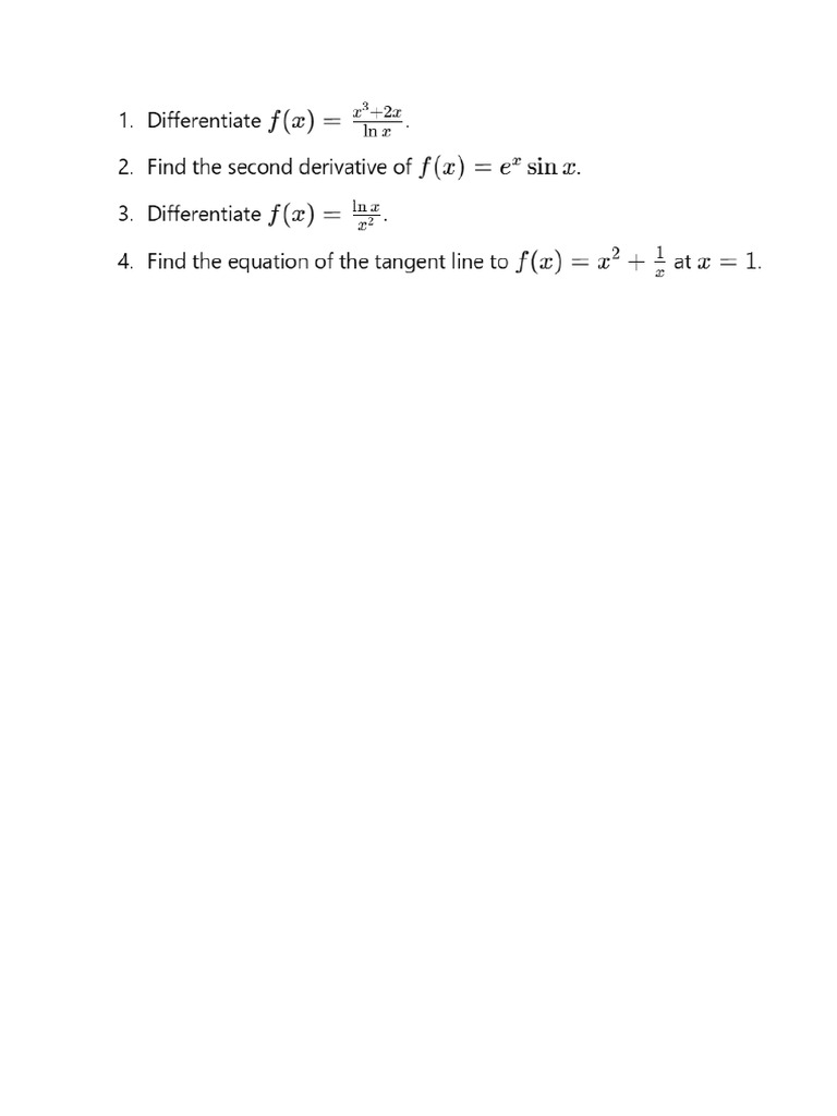 Worksheet Differentiation | PDF