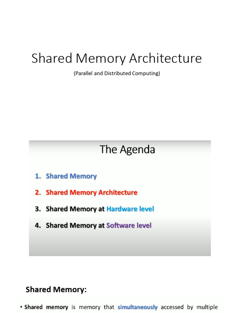 Shared Memory Architecture | PDF