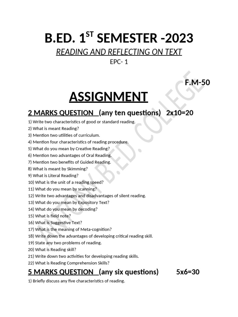Reading and Reflecting Oh Texts | PDF