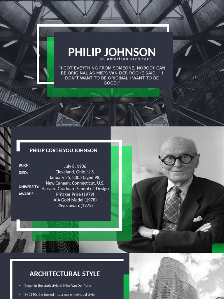 19014795-025 - Philip Johnson | PDF | Architectural Design | Architecture