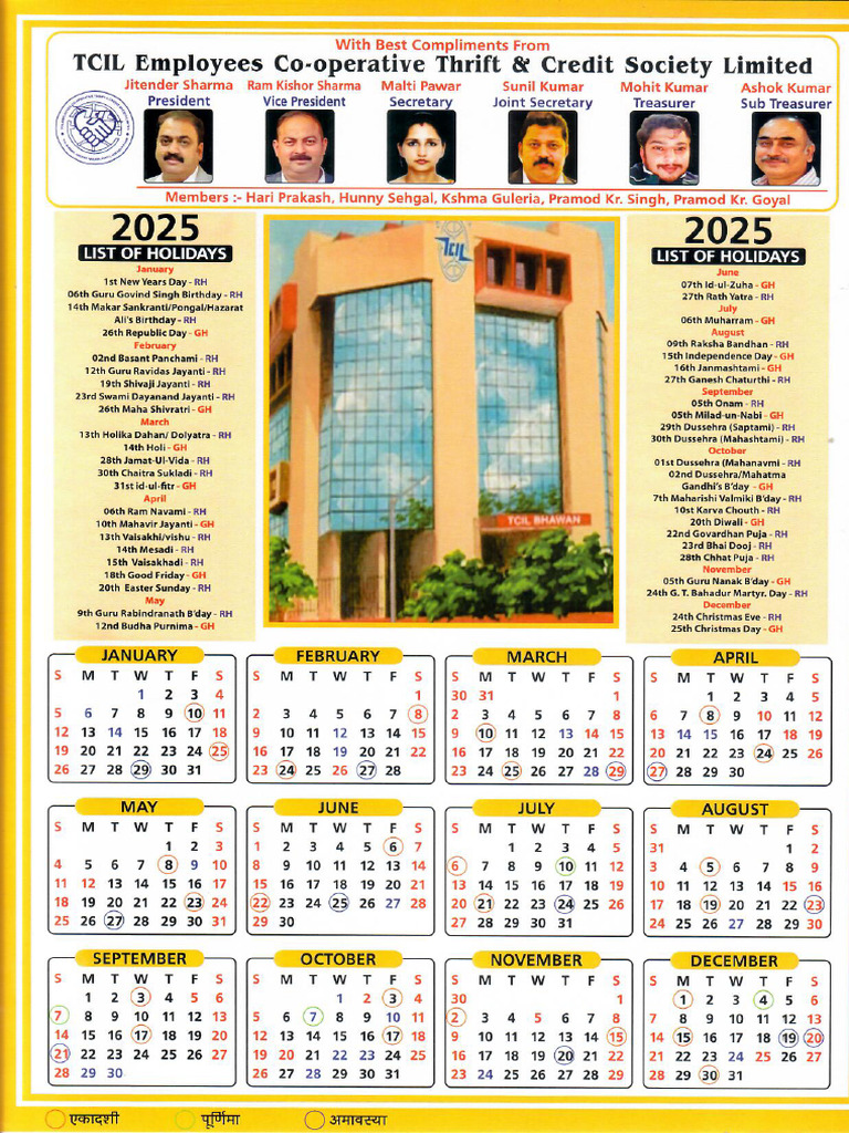 Calander 2025 | PDF