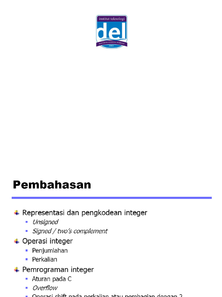 AOK Week 10 - Integer | PDF