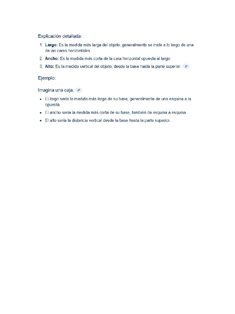 Largo - Ancho y Alto | PDF