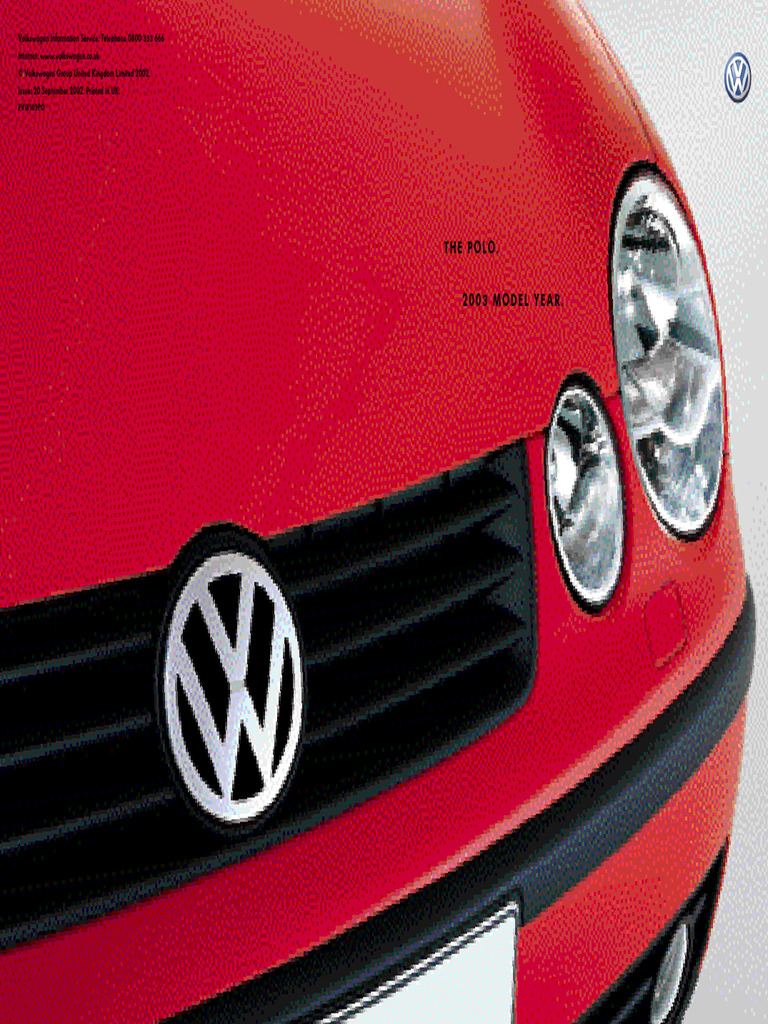 2003 Volkswagen Polo Overview Guide | PDF | Fuel Economy In Automobiles ...