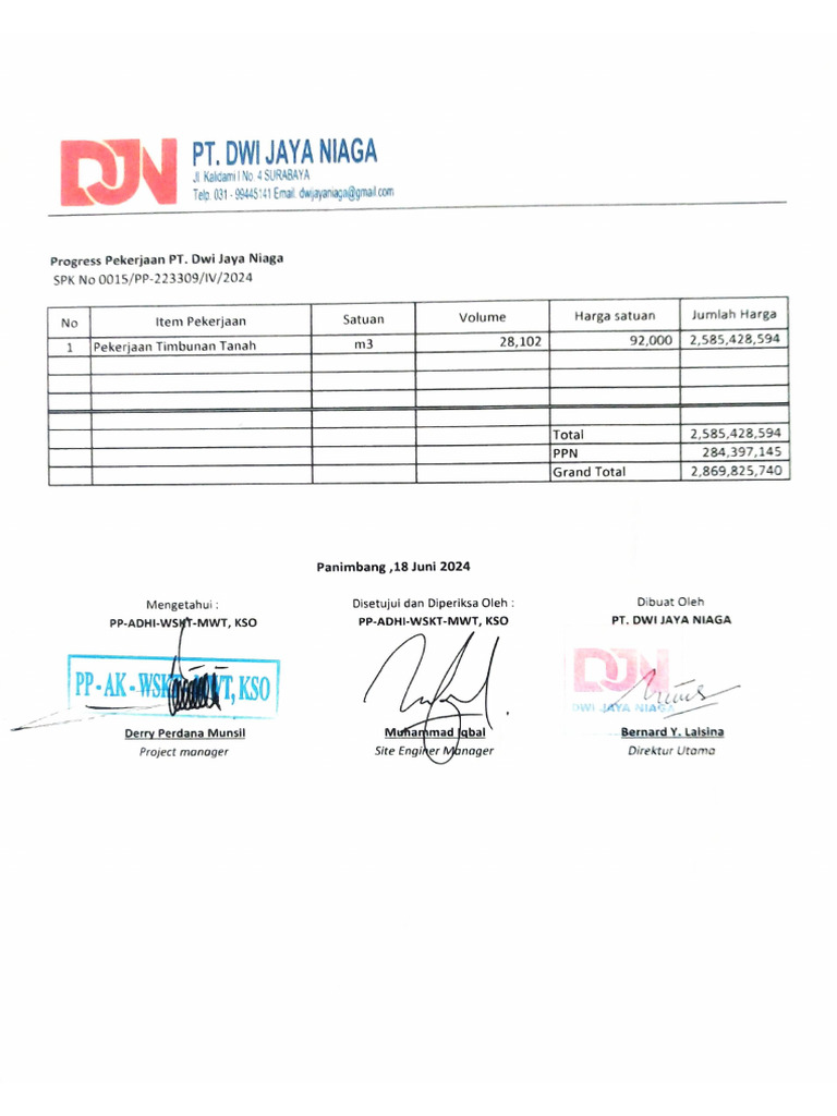 Document Progress Digabungkan | PDF