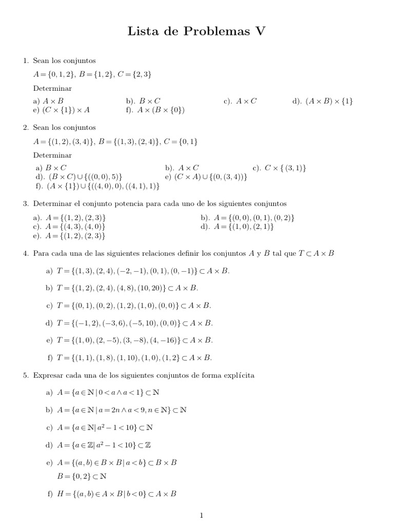 Lista Problemas V | PDF