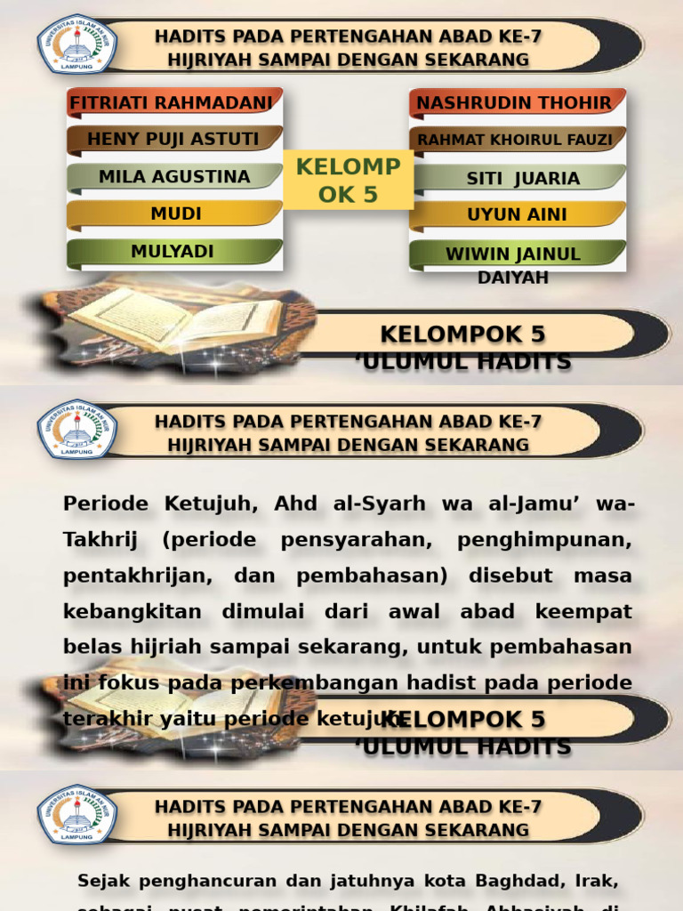 'Ulumul Hadits Ter.2 | PDF