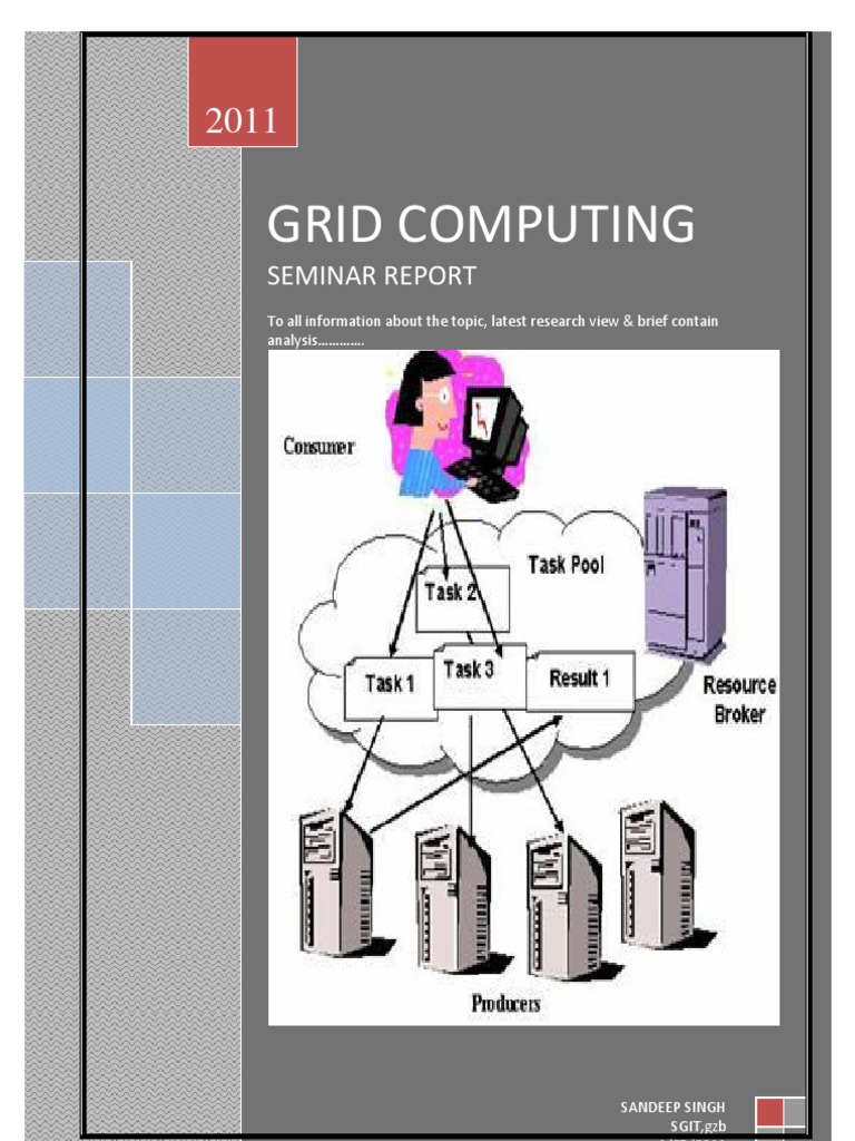 Grid Computing: Seminar Report | PDF | Grid Computing | Computer Cluster