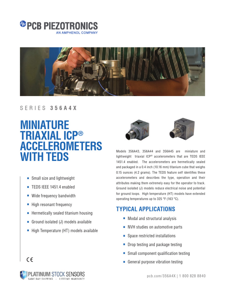 TM VIB 356A43 44 45 - Lowres | PDF | Accelerometer | Electronic Engineering