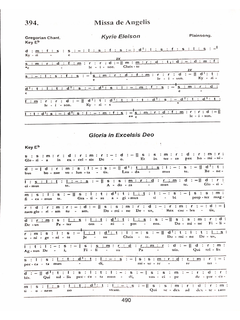 Gregorian Chant For Mass | PDF