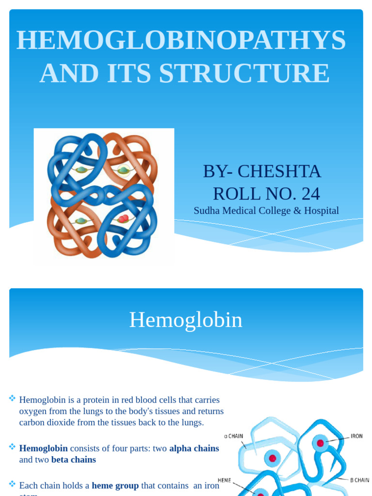 Hemoglobinopathy (Cheshta) | PDF | Hemoglobin | Diseases And Disorders