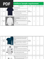 Uniform Returned Form | PDF