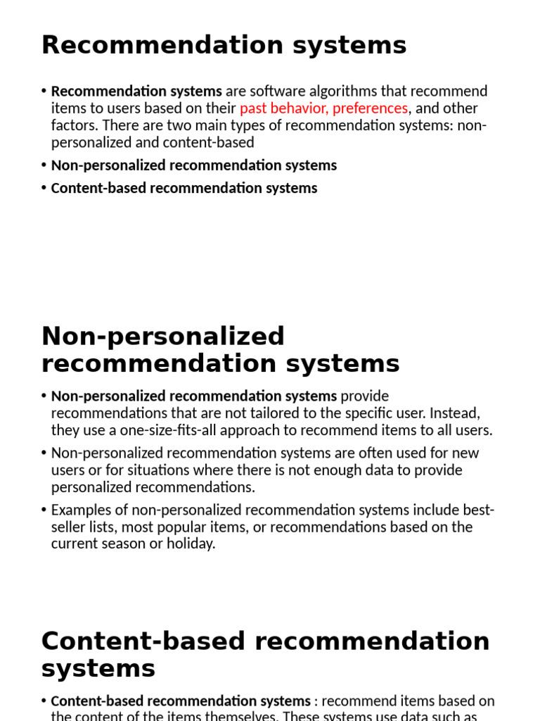 Recommendation Systems | PDF | Matrix (Mathematics) | Applied Mathematics