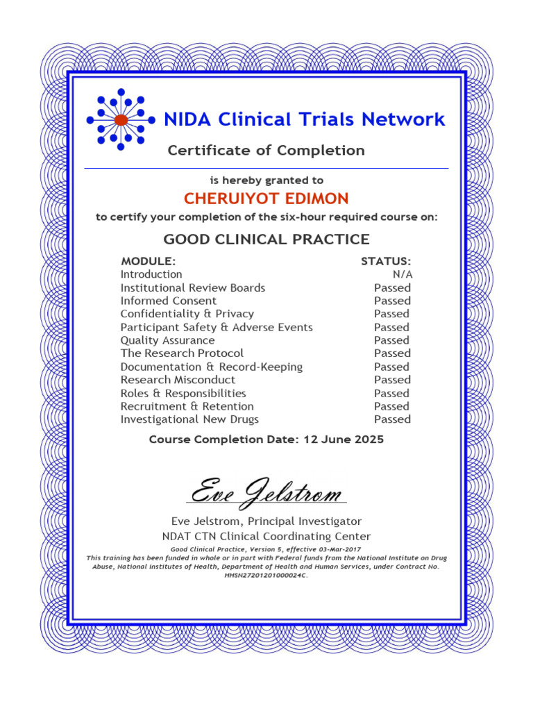 GCP Nida Certificate | PDF