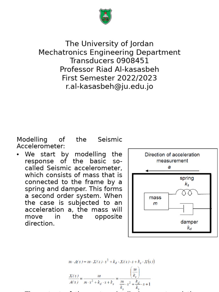 Measuring Accelerationaa | PDF | Accelerometer | Damping