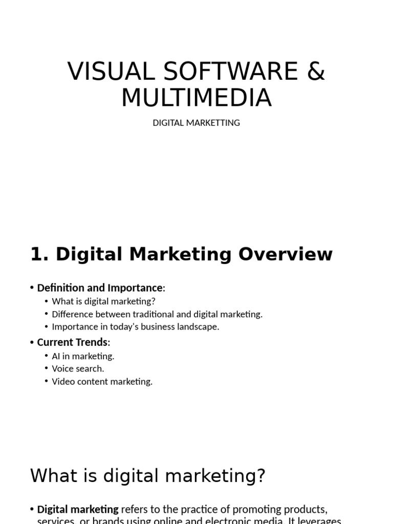 Visual Software & Multimedia | PDF | Digital Marketing | Social Media ...