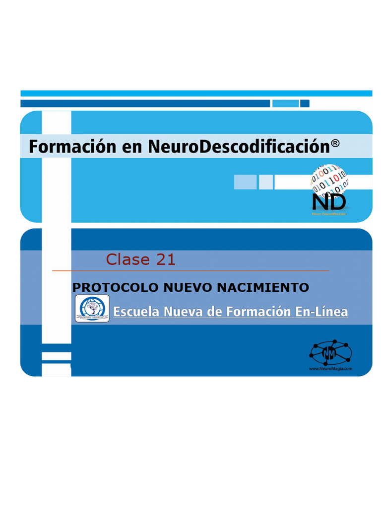 CLASE 21 - Protocolo Nuevo Nacimiento | PDF | Conciencia