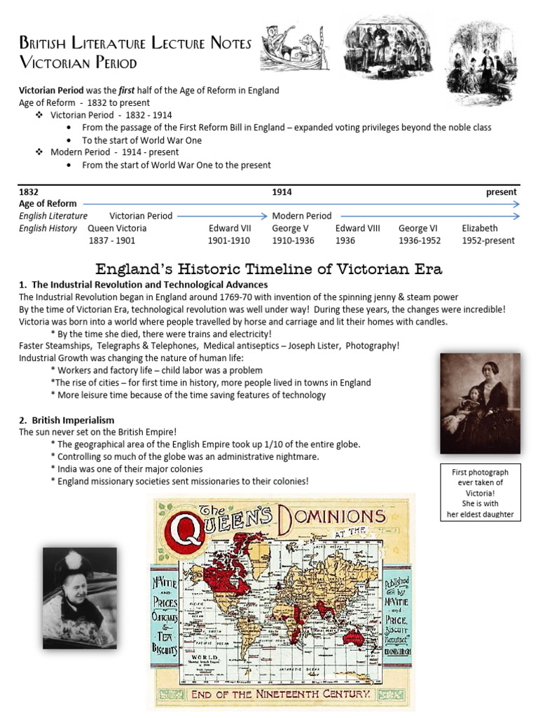 Victorian Literature and Historical Context | PDF | Victorian Era ...