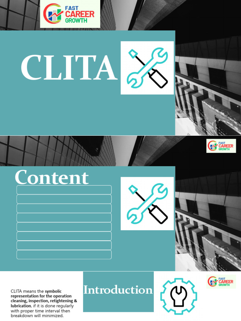 CLITA: Maintenance and Inspection Guide | PDF | Bearing (Mechanical ...