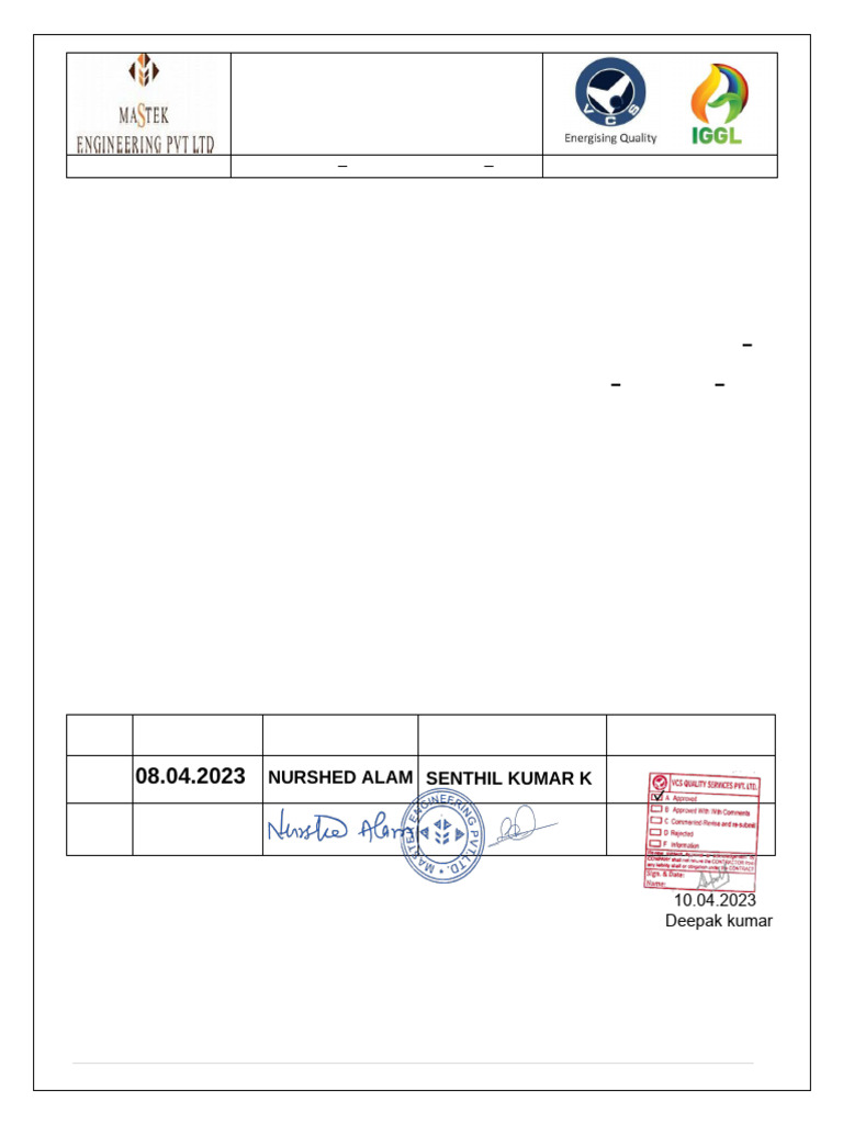 Approved JP, Itp & Ir Arc Strike-Rev. No.01 | PDF | Welding | Construction